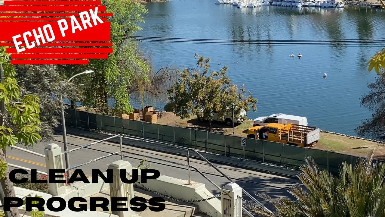 Homeless Encampment Clean Up at ECHO PARK - YouTube