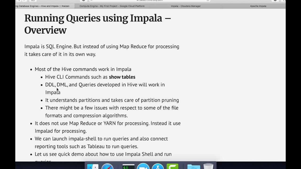 Cloudera Administration Running Impala Queries Youtube