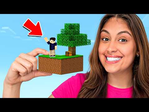 SOBREVIVI NO MENOR SKYBLOCK DO MINECRAFT!
