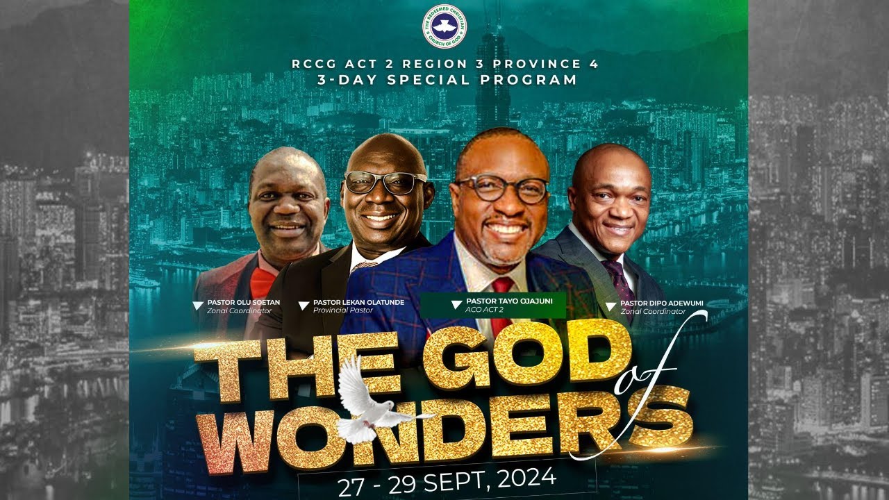 The God of Wonders || Day 2 (Evening) || RCCG ACT Region 3 Province 4 ...