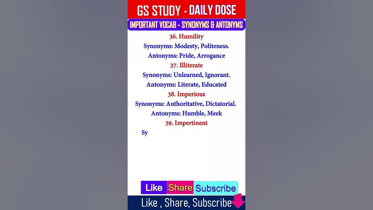 Synonyms Antonyms For SSC CGL CHSL MTS 8 YouTube synonyms-antonyms-for-ssc-cgl-chsl-mts-8-youtube