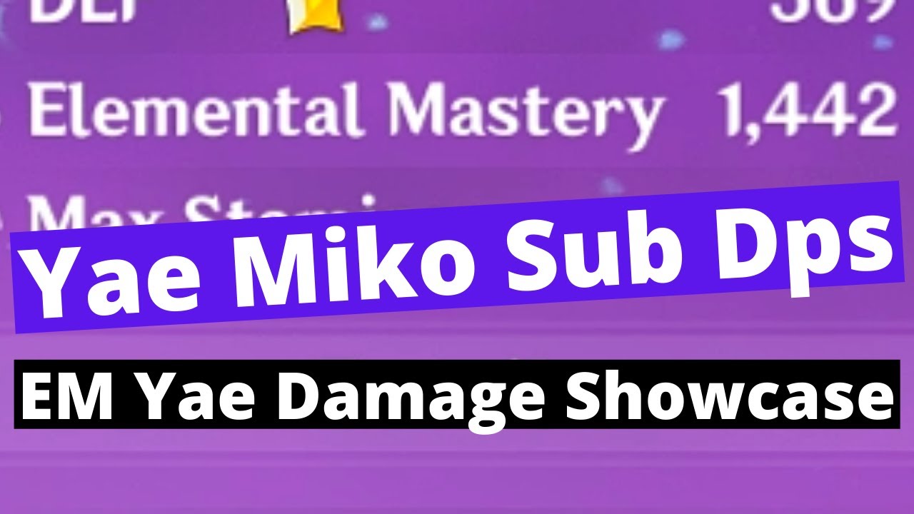 Yae Miko Elemental Mastery Build| Klee Overload Team [Genshin Impact ...