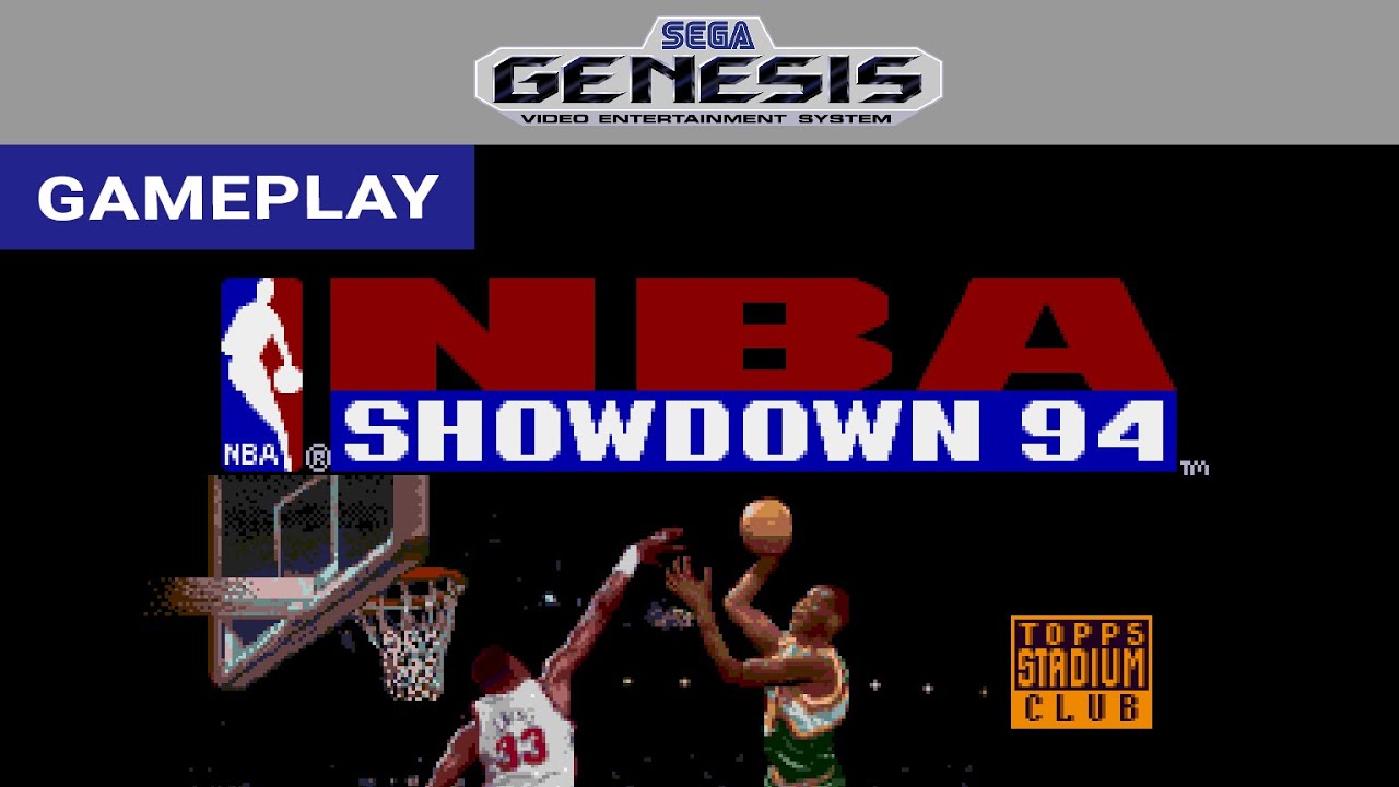 NBA Showdown 94 (Sega Genesis) - Gameplay Clip [HD] | RetroGameUp - YouTube