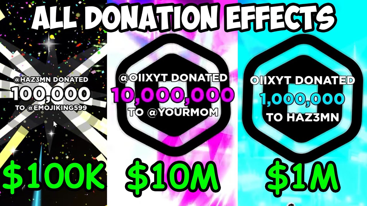 💥Every PLS DONATE Donation Effect!💰 - YouTube
