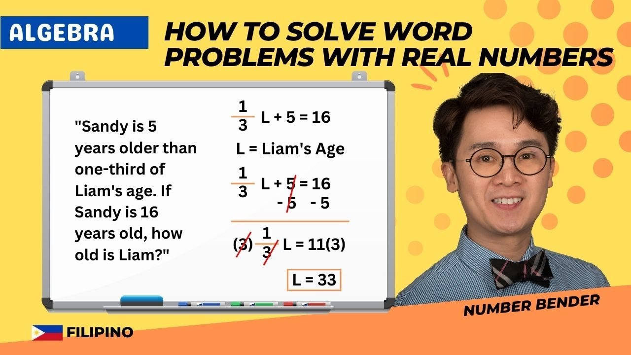 PAANO MAG-SOLVE NG WORD PROBLEMS WITH REAL NUMBERS - YouTube