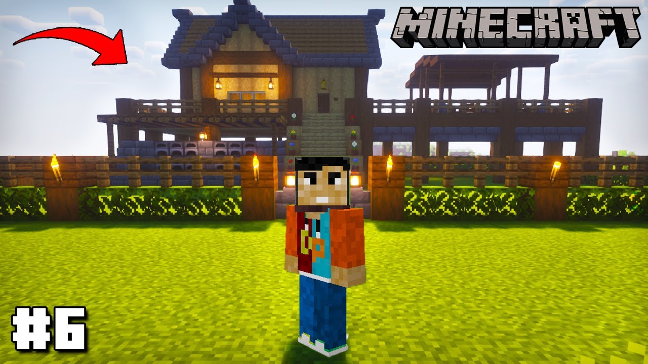 I FINALLY COMPLETED MY SURVIVAL BASE | MINECRAFT #6 - YouTube