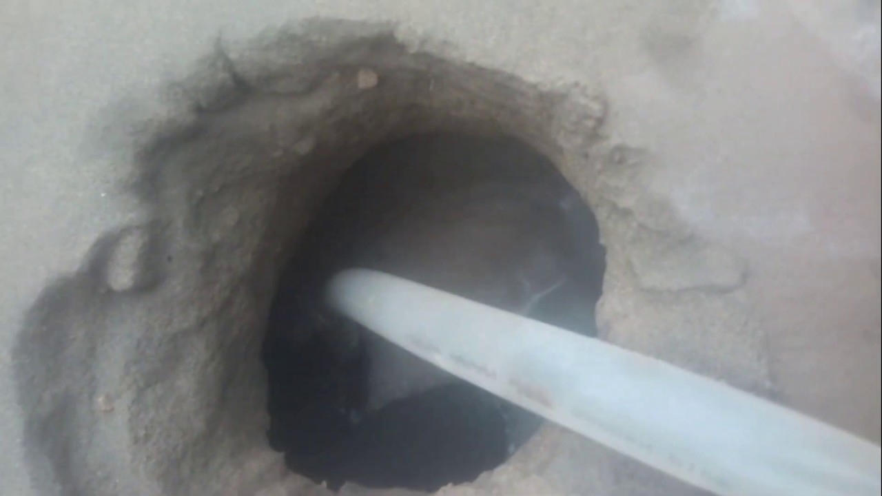 Water Compaction of soil method - YouTube