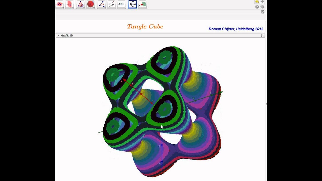 Implizite Funktionen: Tangle Cube.avi - YouTube