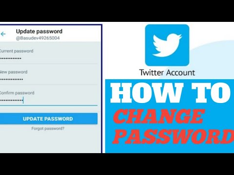 How to change Twitter account password - YouTube