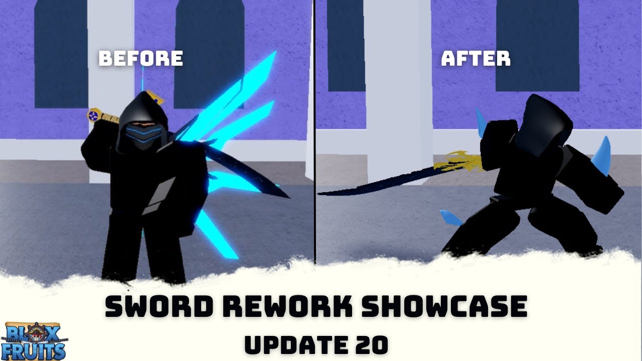 Showcasing every Sword that got a rework in Update 20 - Blox Fruits ...