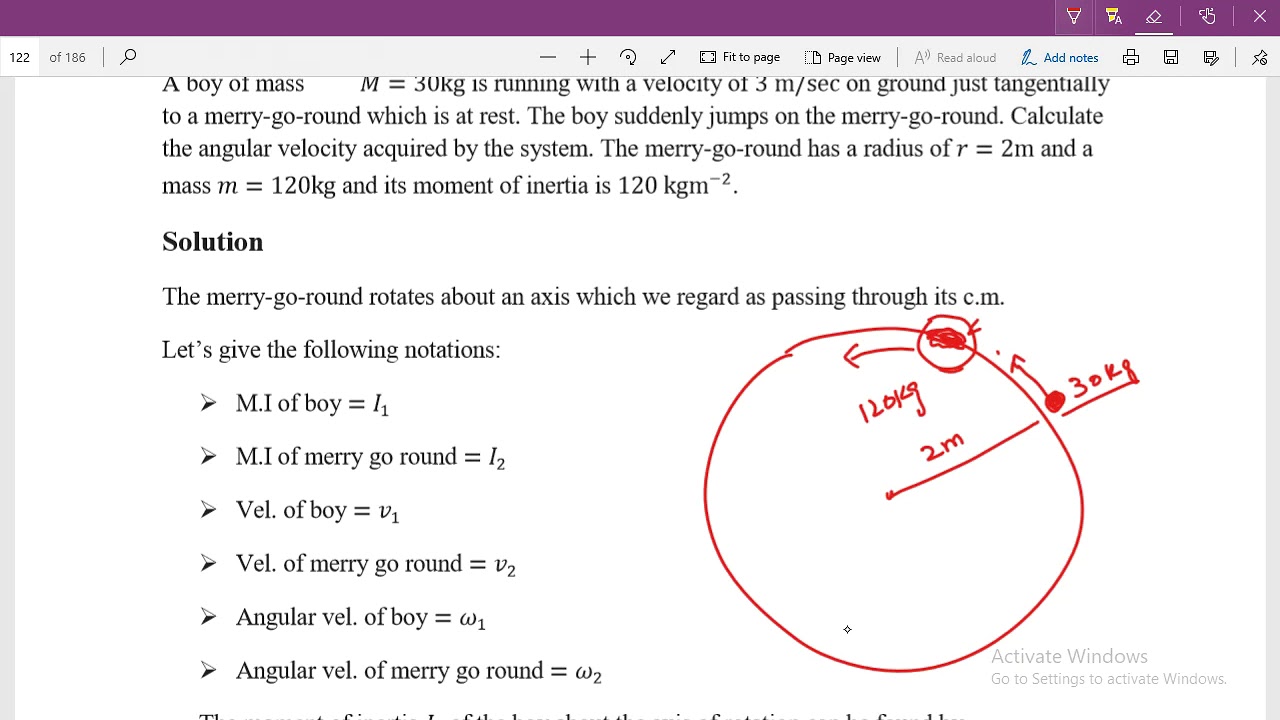 example of moment of innertia part 2 - YouTube