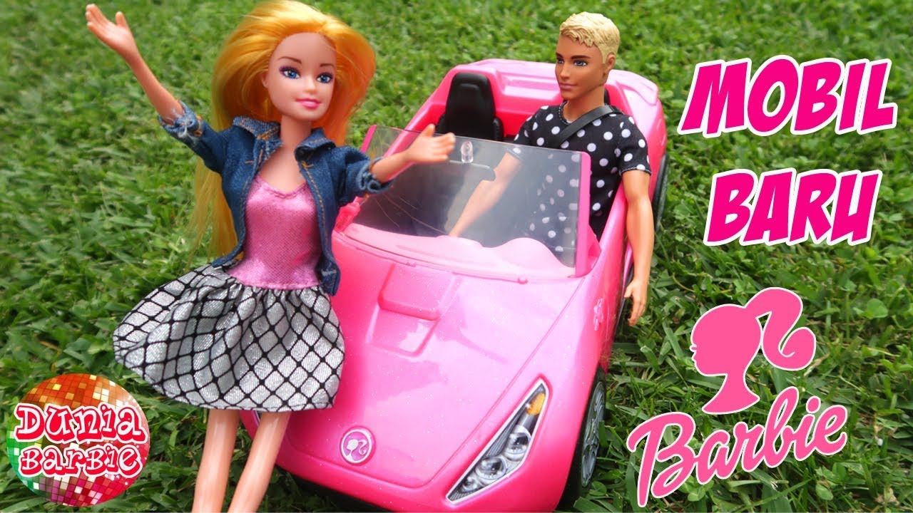Mobil Mainan Barbie Glam Convertible Car - Boneka Ken - Unboxing Mainan ...