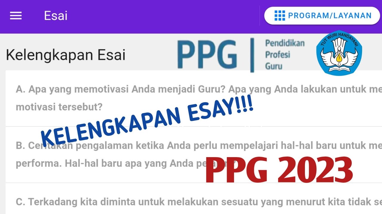 Cara Mengisi Esay PPG 2023 Serta Apa gunanya LANGSUNG DARI MAHASISWA PPG ! - YouTube