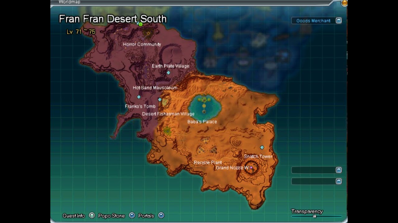 DBOC | MAP FRAN FRAN DESERT SOUTH - LV71 ≈ LV75 - YouTube