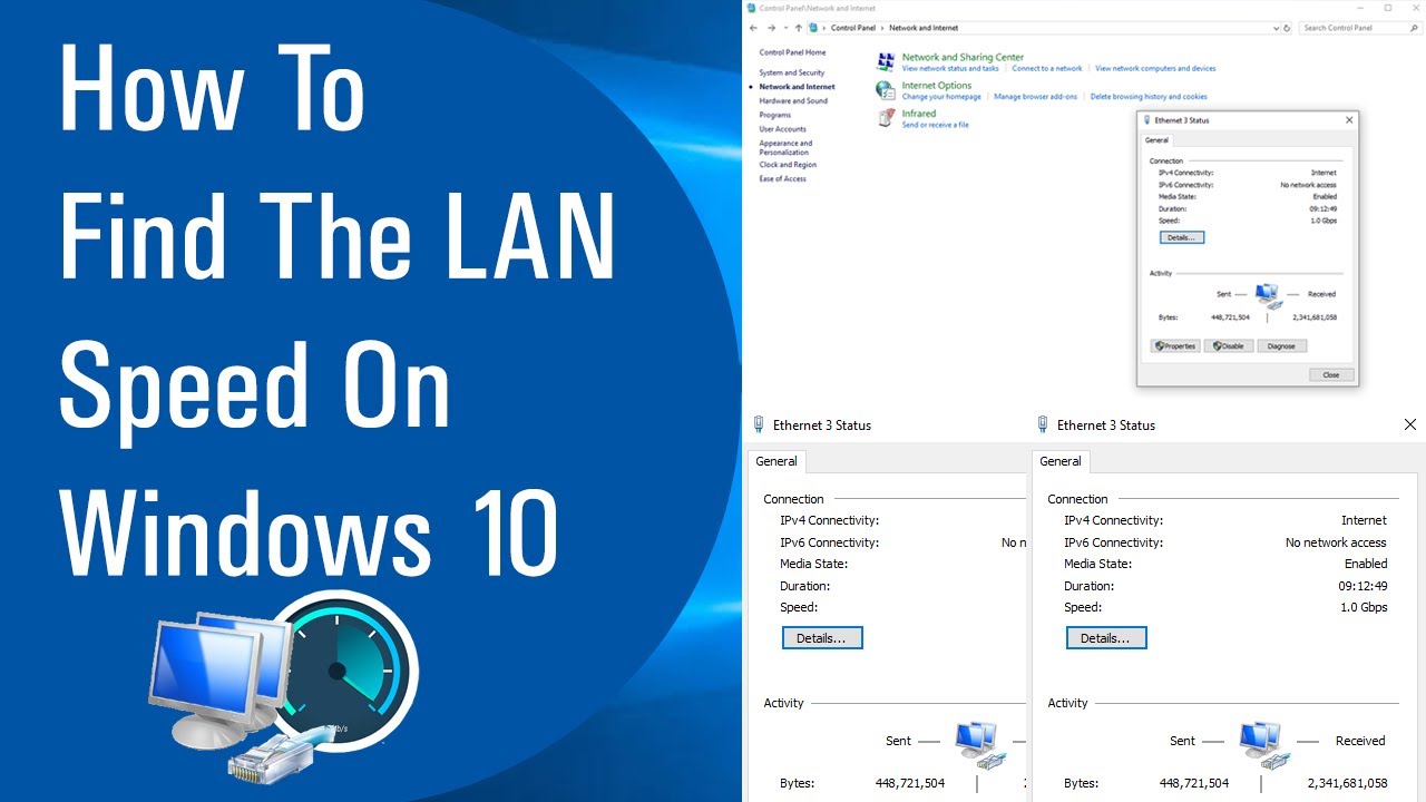 How To Find The LAN Speed On Windows 10 (Aug 2020 ) - YouTube