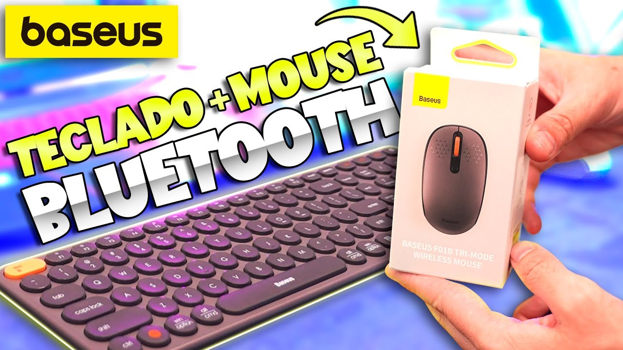 TECLADO e MOUSE SEM FIO BARATOS da BASEUS! Vale a pena? - YouTube