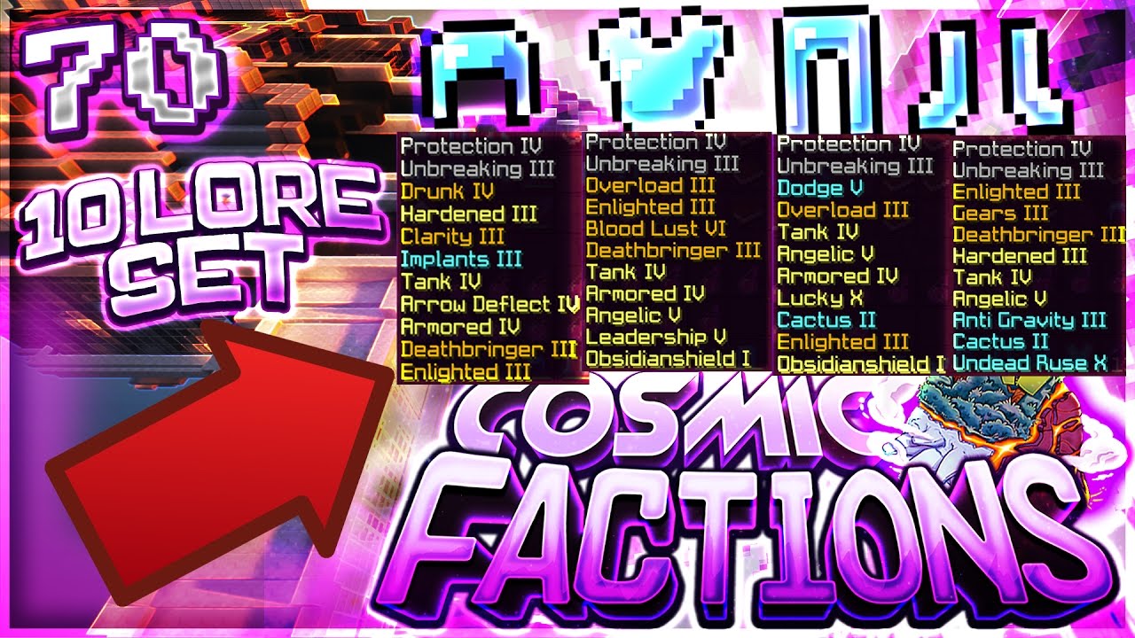 *GODLY* NEW MAX 10 LORE GOD SET!! | Minecraft FACTIONS #70 (CosmicPvP ...