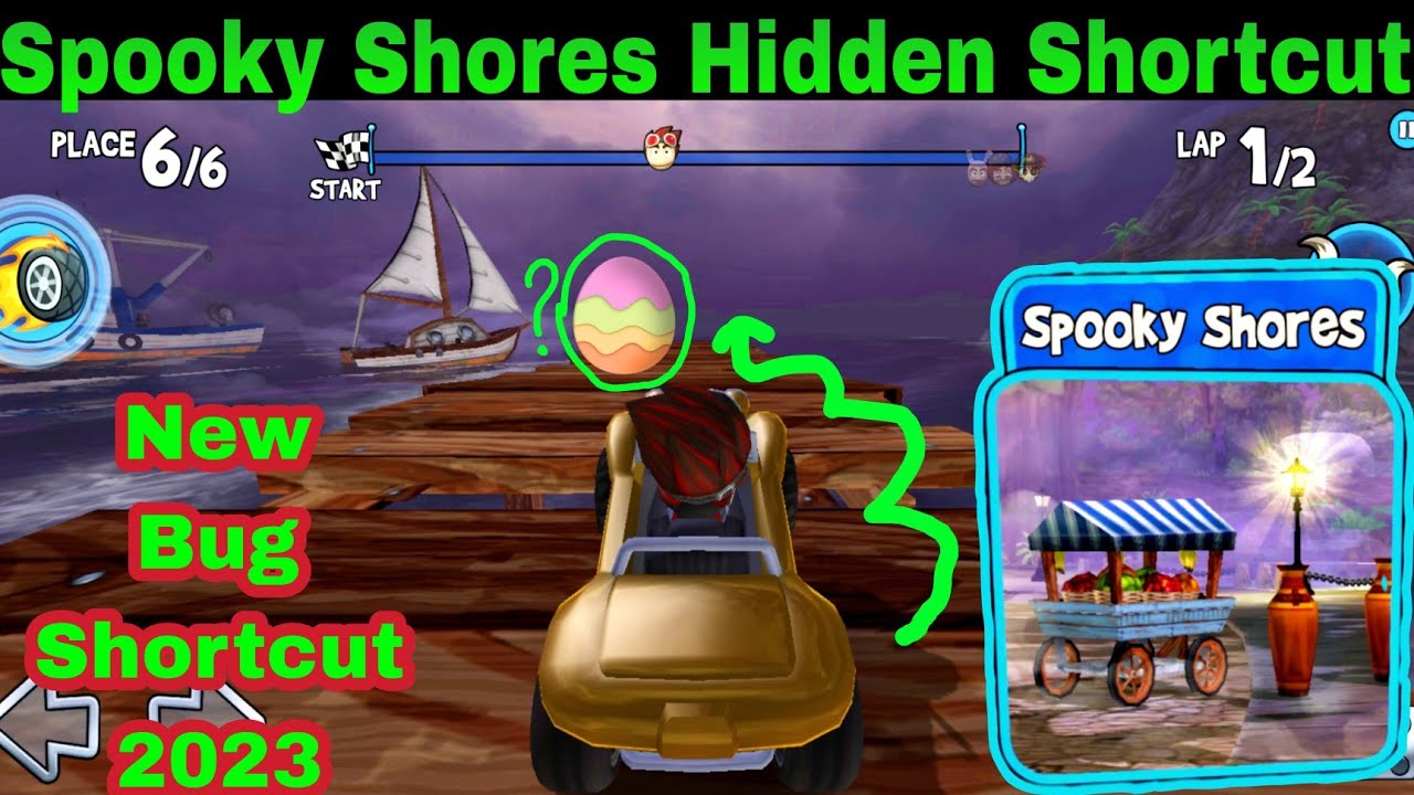 Spooky Shores Shortcut | Beach Buggy Racing Shortcuts | BB Racing ...