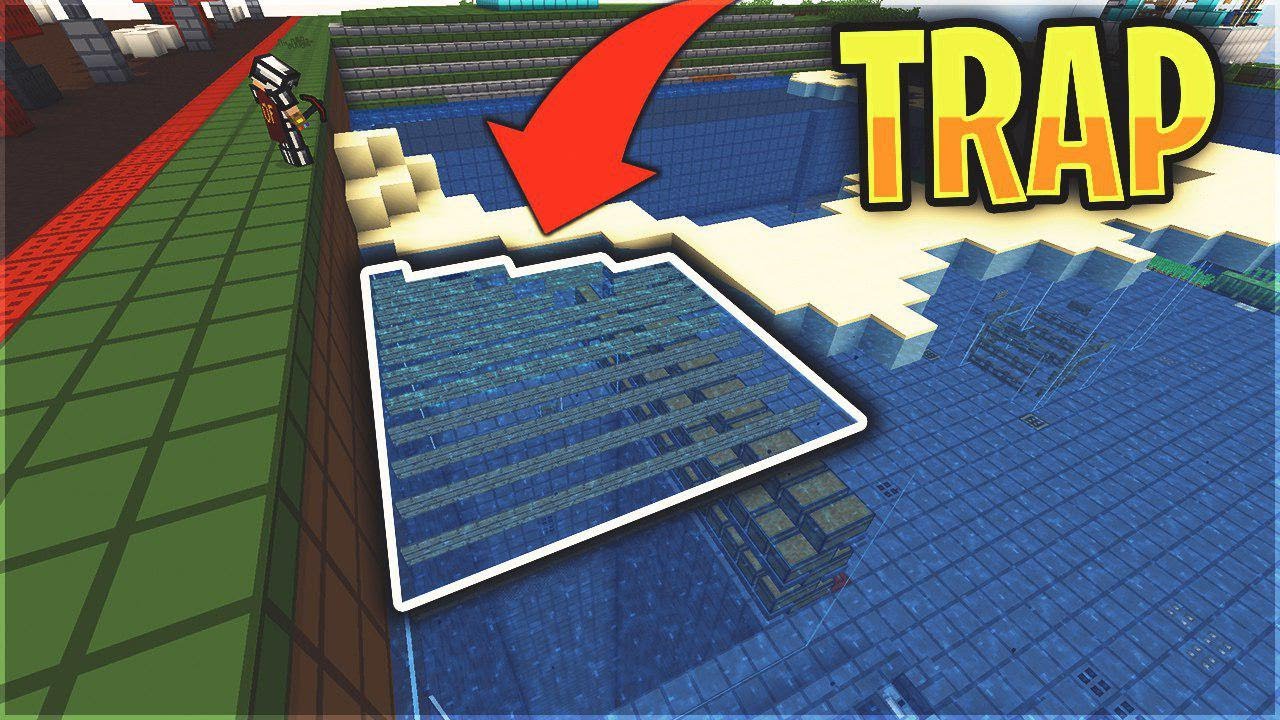 HIDDEN UNDERWATER FALL TRAP - LIVING UNDERWATER #2 | Minecraft HCF ...