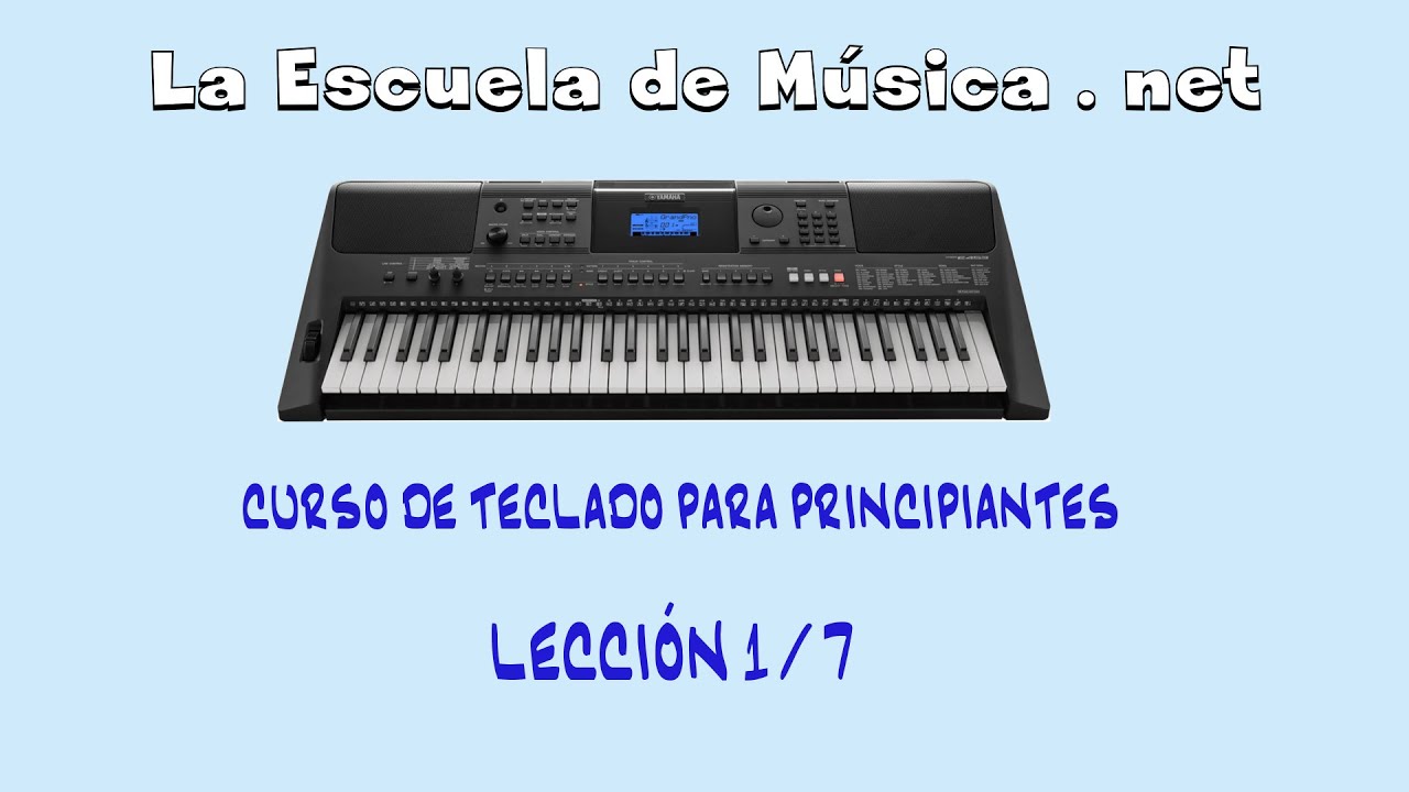Cómo tocar teclado para principiantes, lección 1-7 , revisión. Yamaha ...