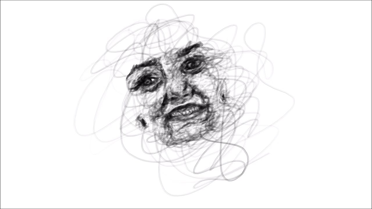 Scribbled face - YouTube