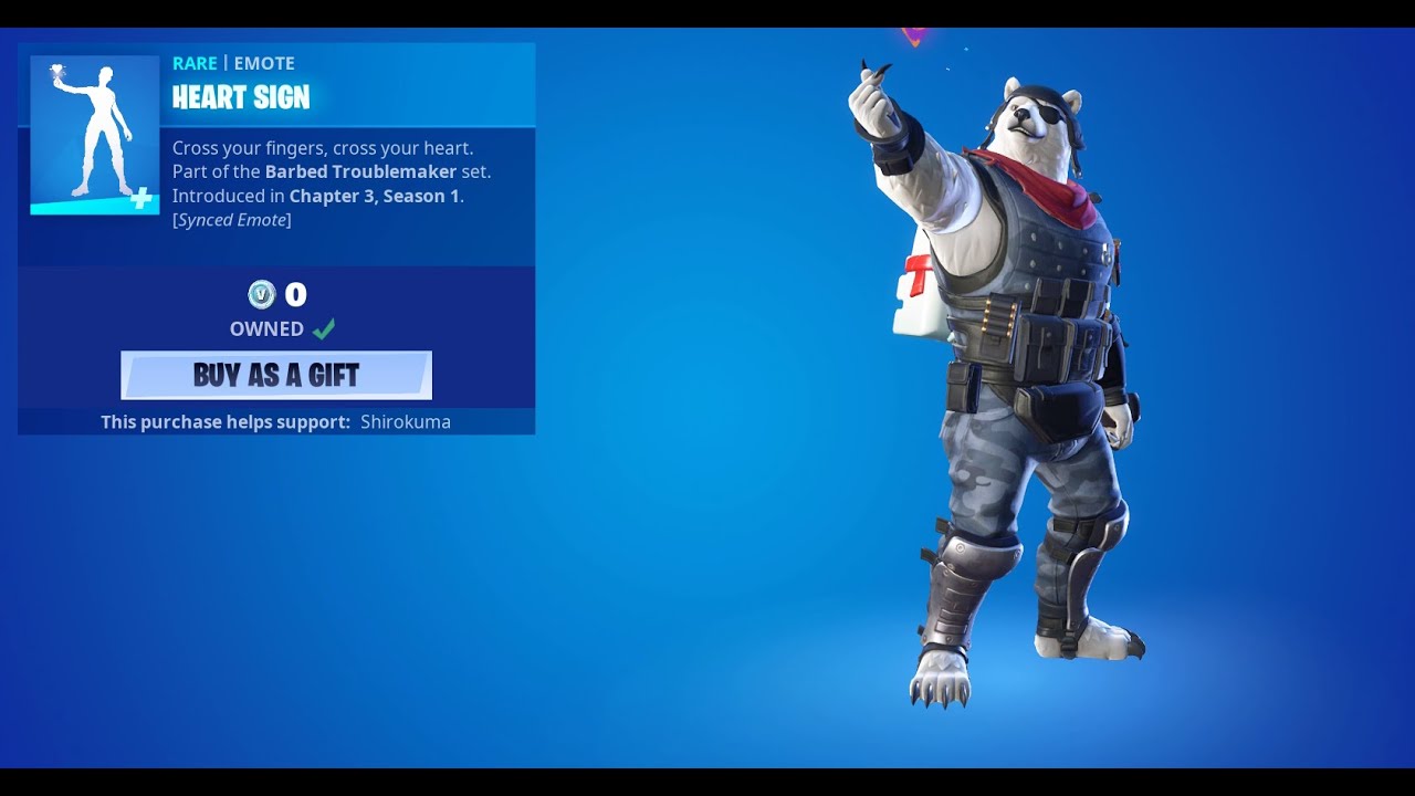 Free Finger Heart Emote - Fortnite Emotes (Mar. 8, 2022) - YouTube