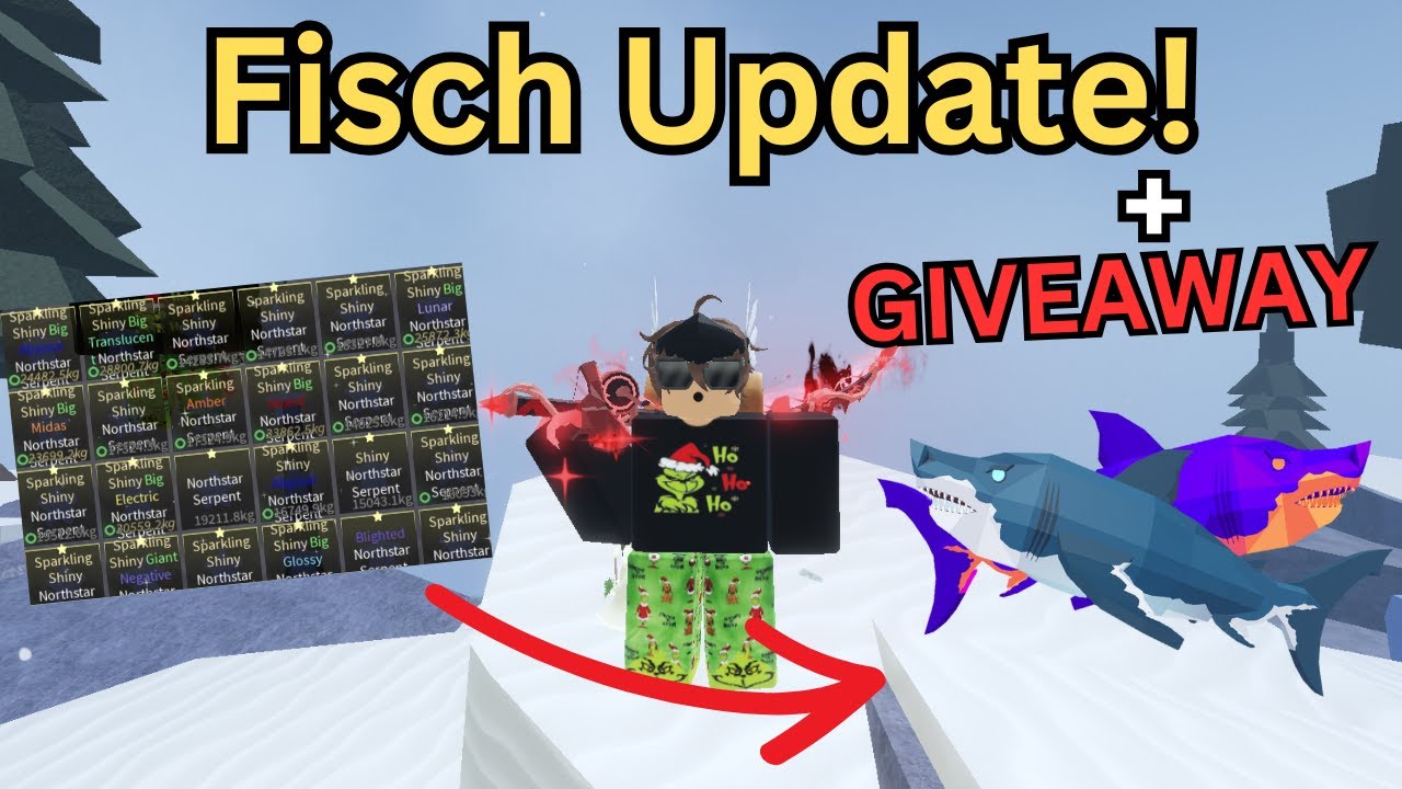 Fisch NEW Update + GIVEAWAY! ( LIVE 🔴) - YouTube