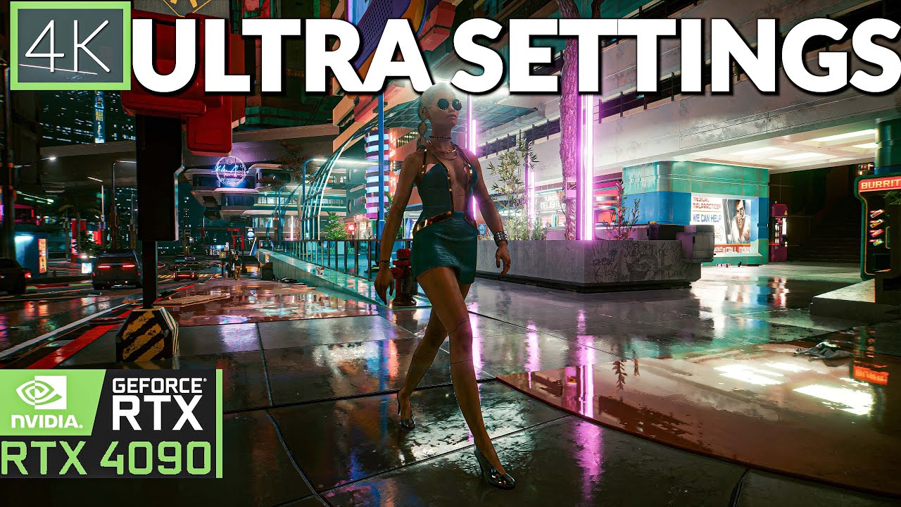 4k Late Night walk in Cyberpunk 2077: Path Tracing AI DLSS 3.5 RTX 4090 ...