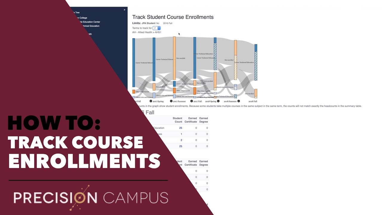 How To Track Student Course Enrollment | Precision Campus - YouTube