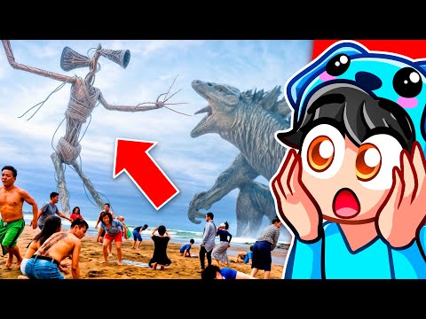 Reacting to SIREN HEAD vs GODZILLA! IN REAL LIFE