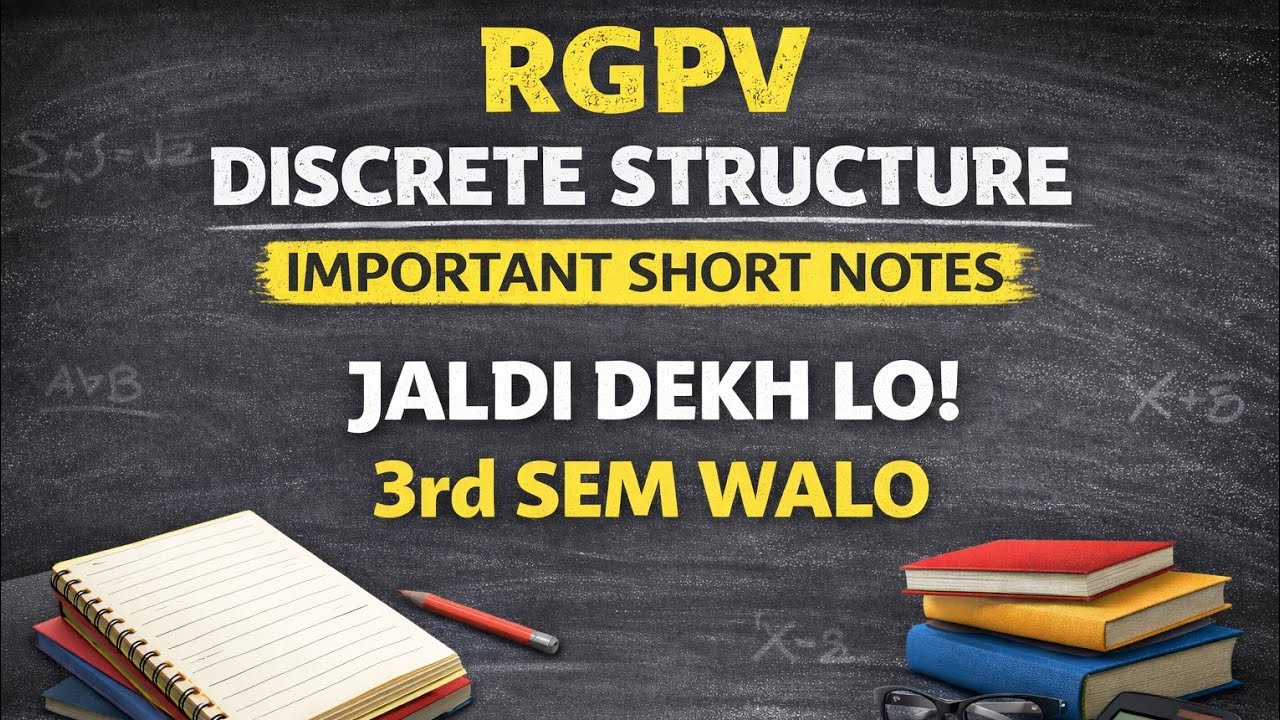 RGPV Discrete Structure One Shot Revision | 3rd Sem | computer science ...