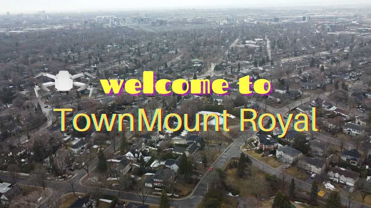 AERIAL VIEW OF (TMR) TOWN OF MOUNT ROYAL - MONTREAL - QUEBEC - YouTube