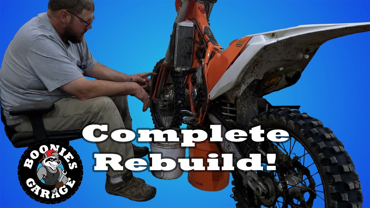 Dad & Son Rebuild a KTM 150 SX: Top End, Power Valve, and Suspension ...