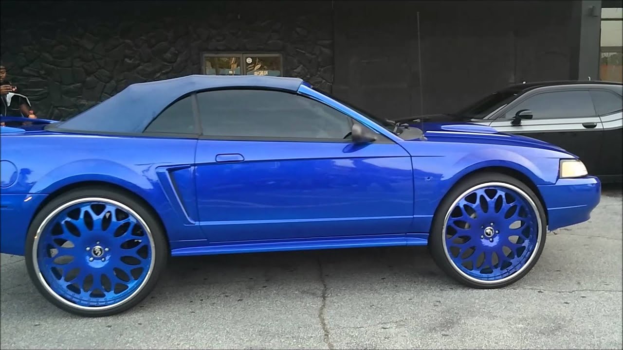 WhipAddict: Ford Mustang on Forgiato Grano 26s - YouTube