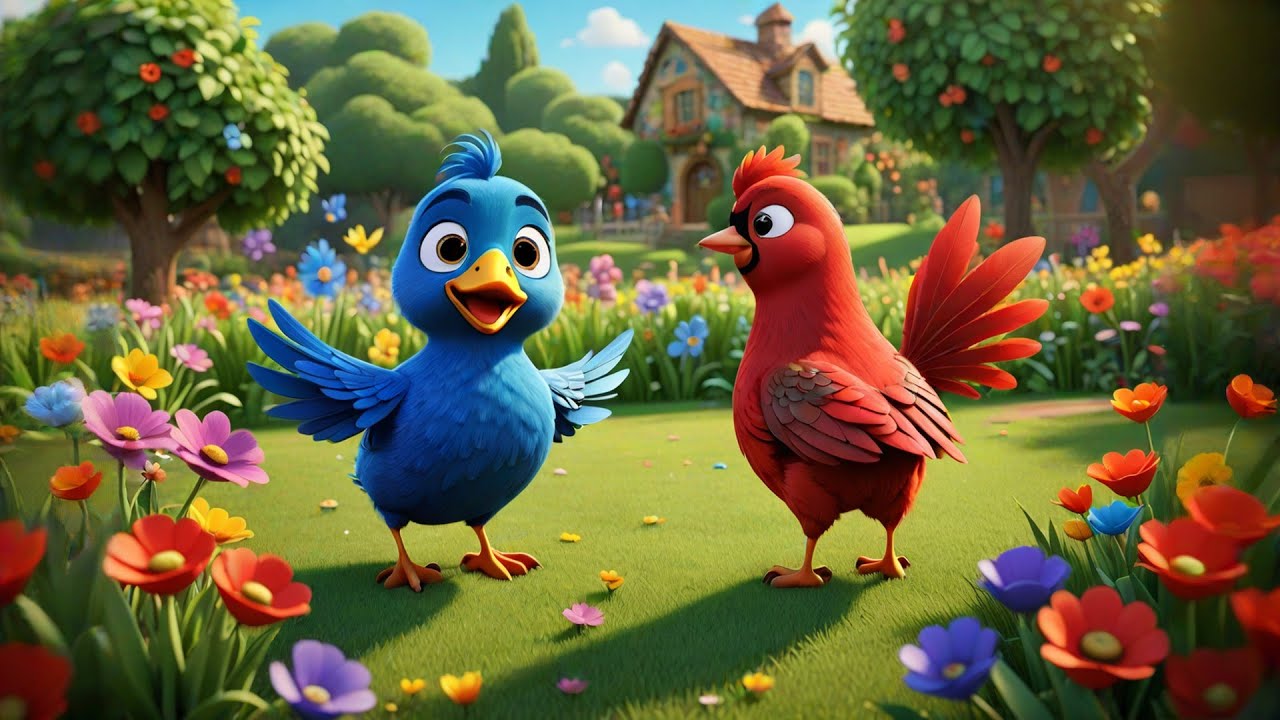 Five Chirpy Birds Learn Sound Words + More Nursery Rhymes & Kids Songs ...