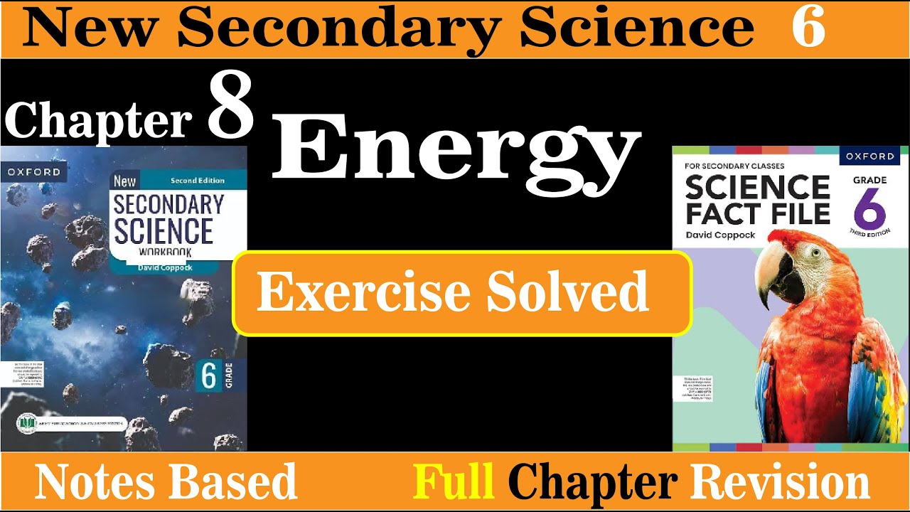 Energy | Full Exercise Solved Chapter 8 | Class 6 | 1st Term Syllabus ...
