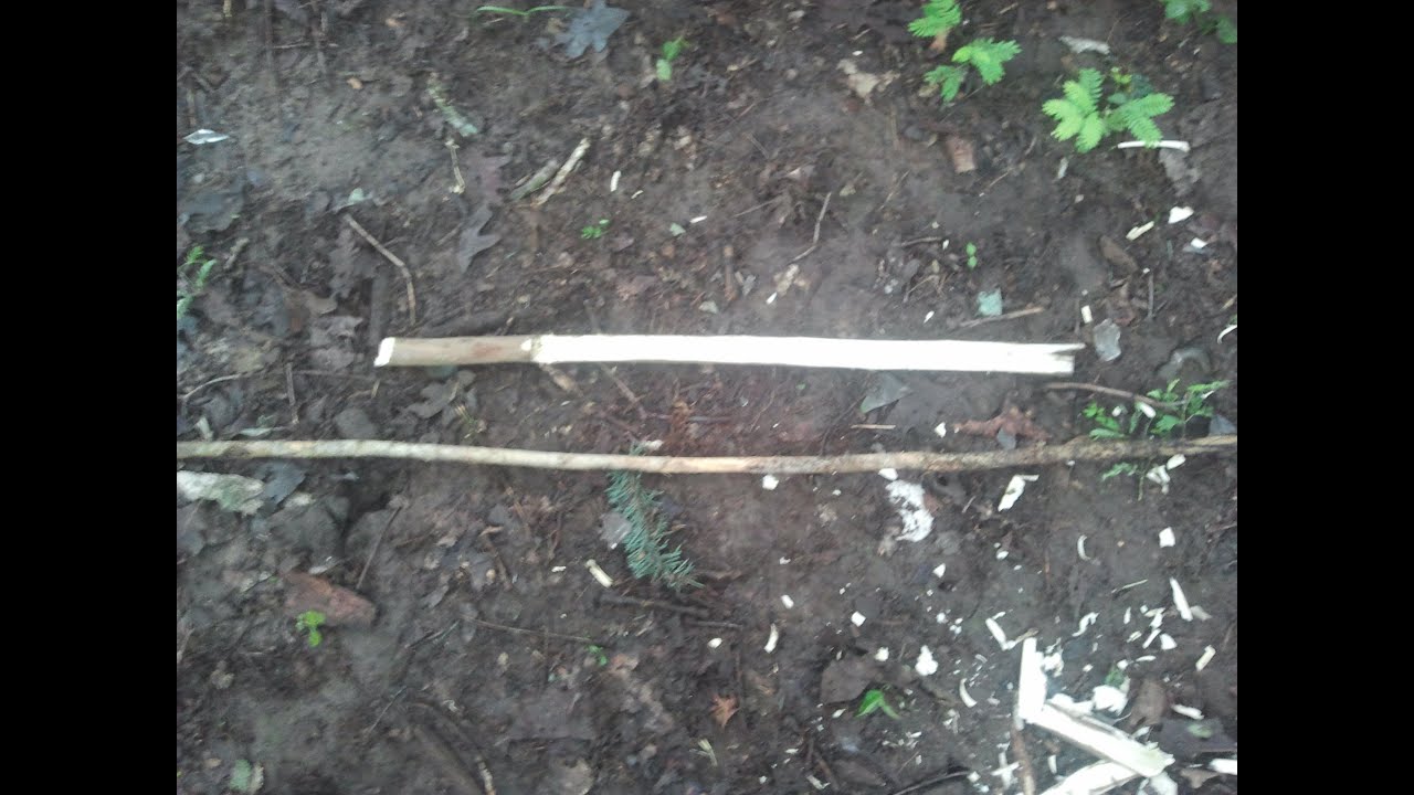 Primitive hunting tool build - Atlatl - YouTube