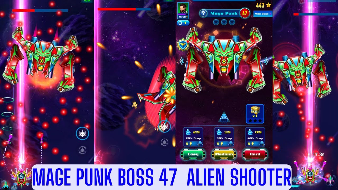 Mage Punk Boss 47 Alien Shooter | Galaxy Attack Premium | Zambario ...