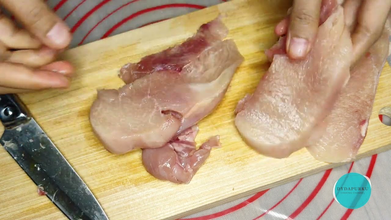 CARA MEMOTONG DADA FILLET UNTUK CHICKEN KATSU - YouTube