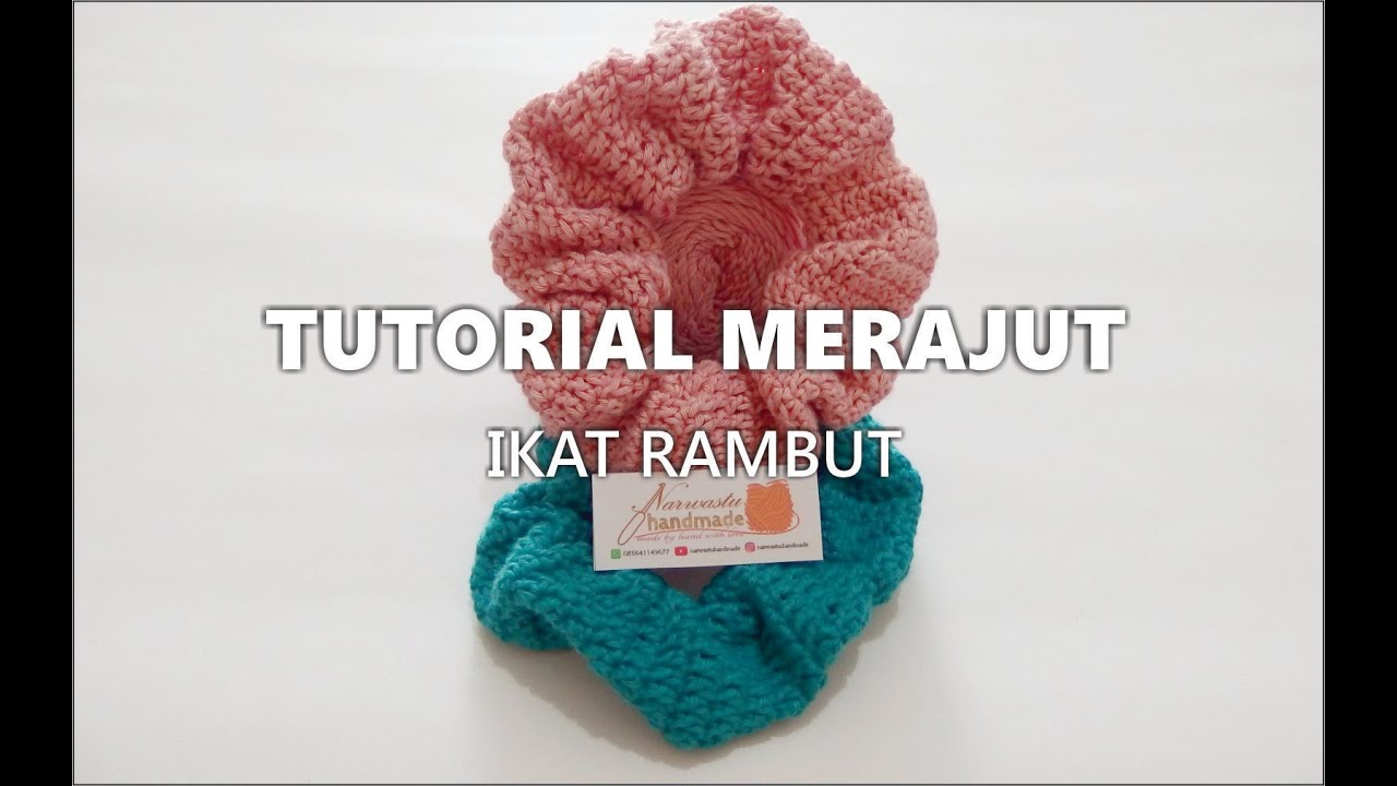 Tutorial Merajut Ikat Rambut - YouTube