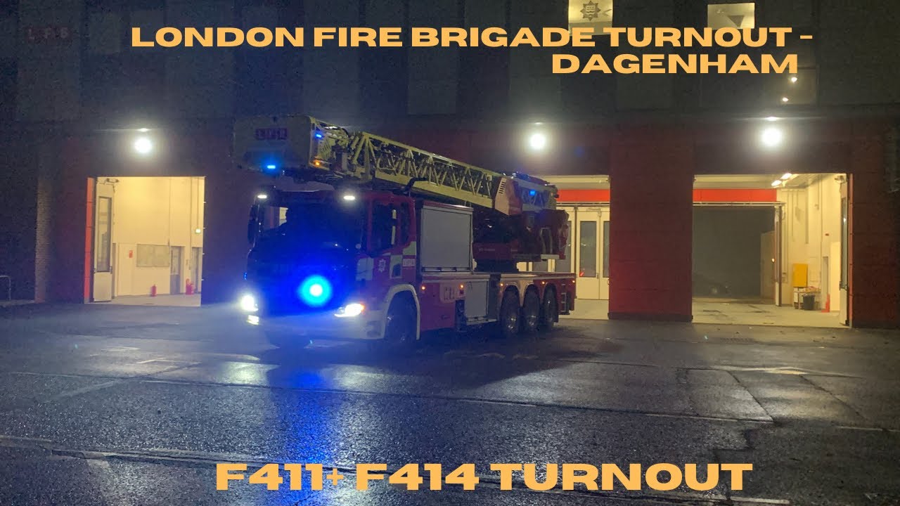 ON THE RUN* London Fire Brigade - F411 & F414 Turnout (With Bells ...