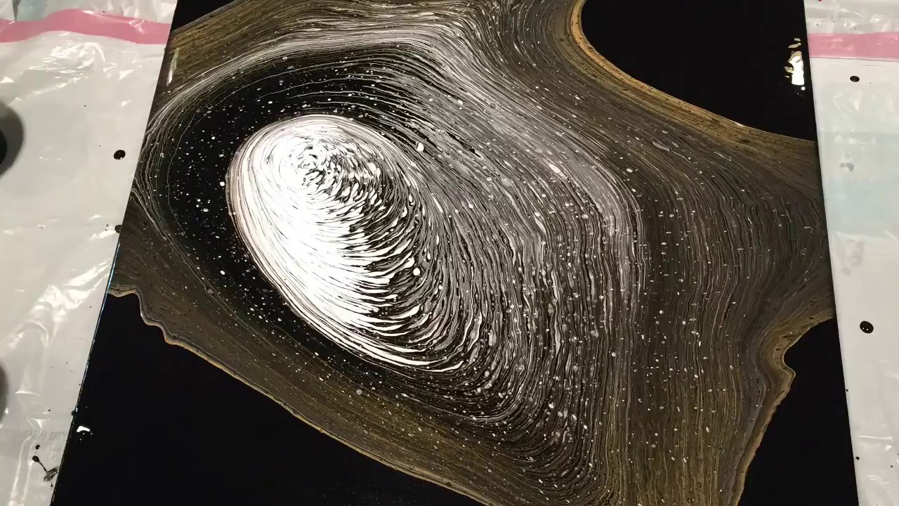 (2) Acrylic Pour - Ring Technique- Searching for Depth - YouTube