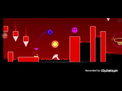 geometry dash world 5 red jump spikes - YouTube