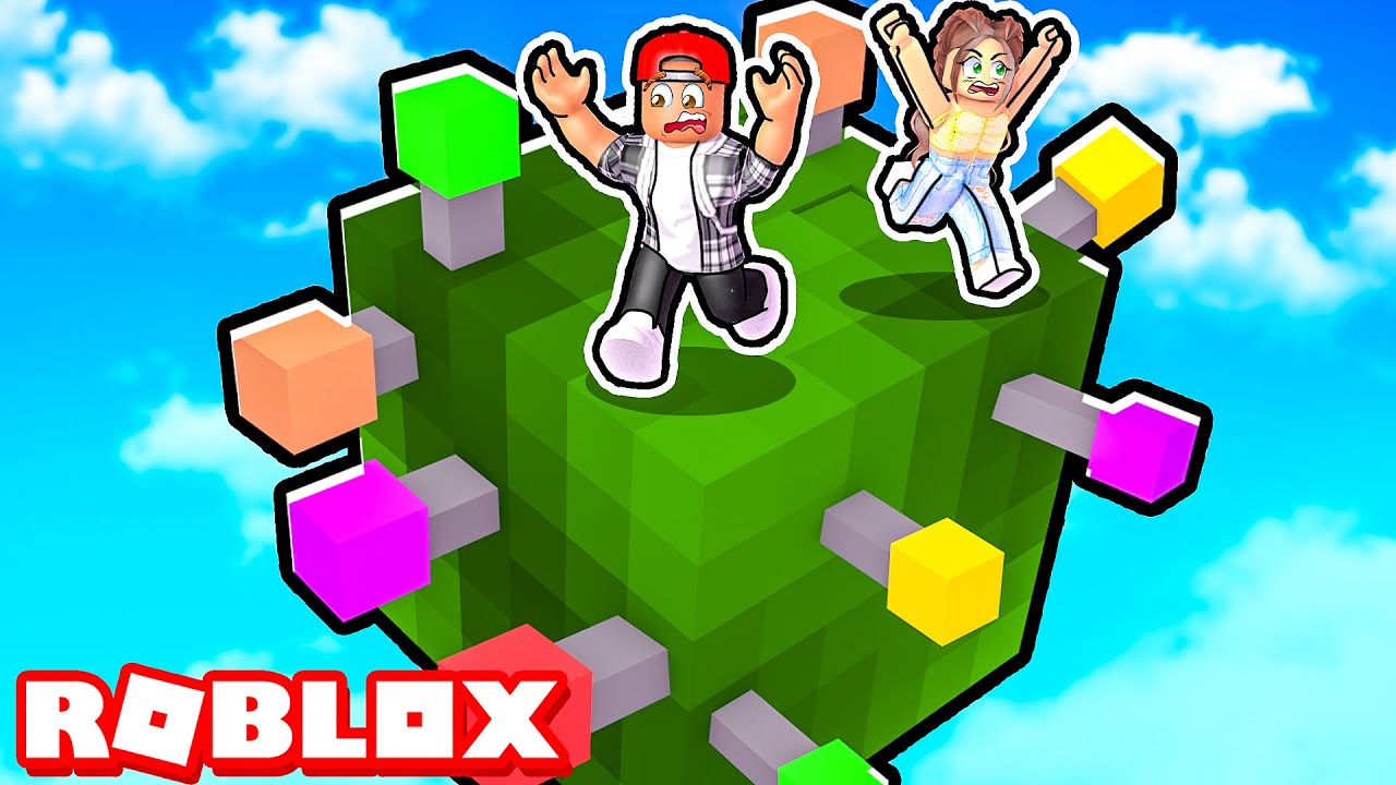 ROBLOX STAY ON THE CUBE... - YouTube