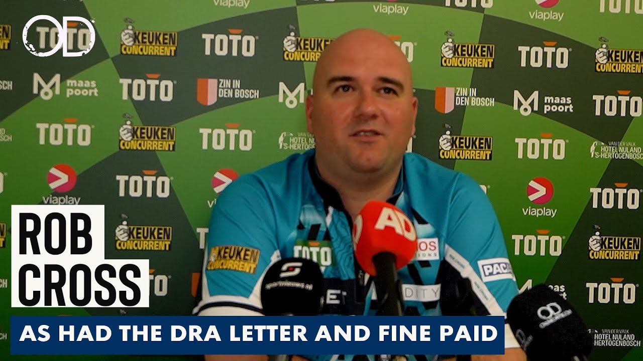 " GUILTY AS CHARGED" ROB CROSS HAS HAD THE DRA LETTER AND FINE PAID ...