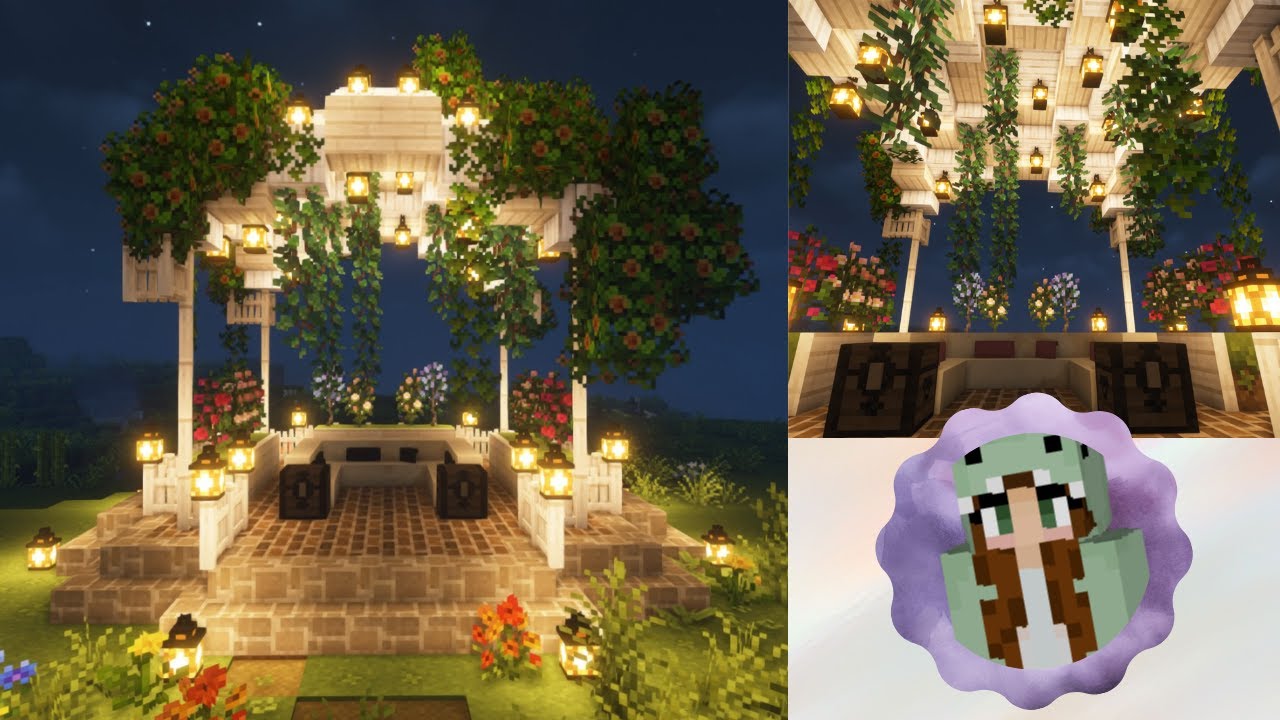 👉💕 Kiosco AESTHETIC para Minecraft/Decoración para jardín🌿 FACIL - YouTube