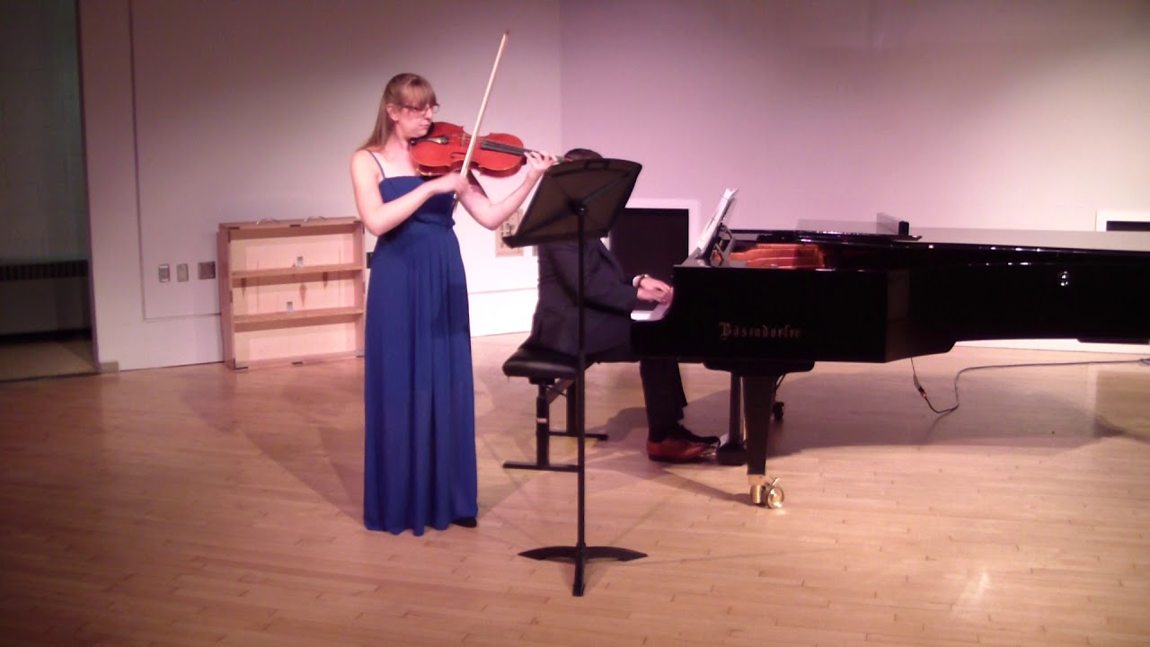 Graduate Viola Recital Billiard Sonata by F. Giardini II Minuet - YouTube