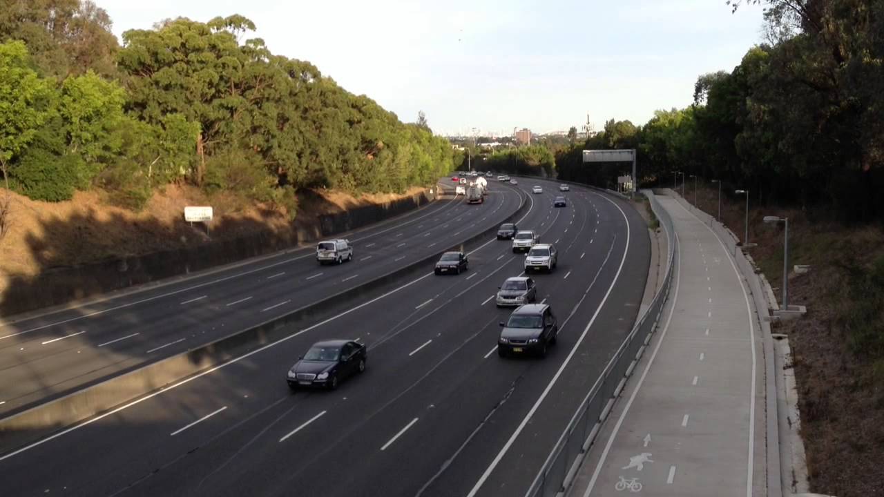 Sydney M4 Motorway Top View in HD - YouTube