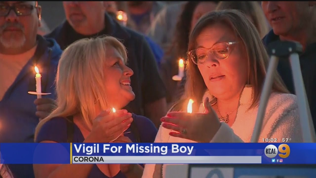 Hundreds Attend Vigil For Missing 8-Year-Old Corona Boy - YouTube