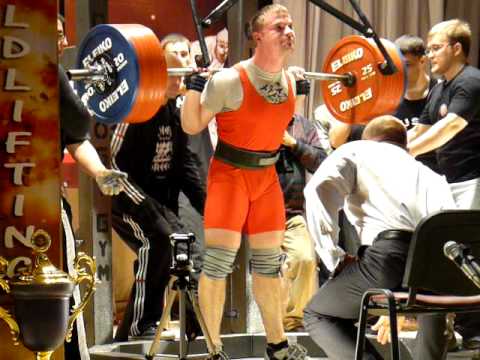 Konstantin Pozdeev - RAW SQ 370kg@110kg (with wraps) - WORLDLIFTING 2010